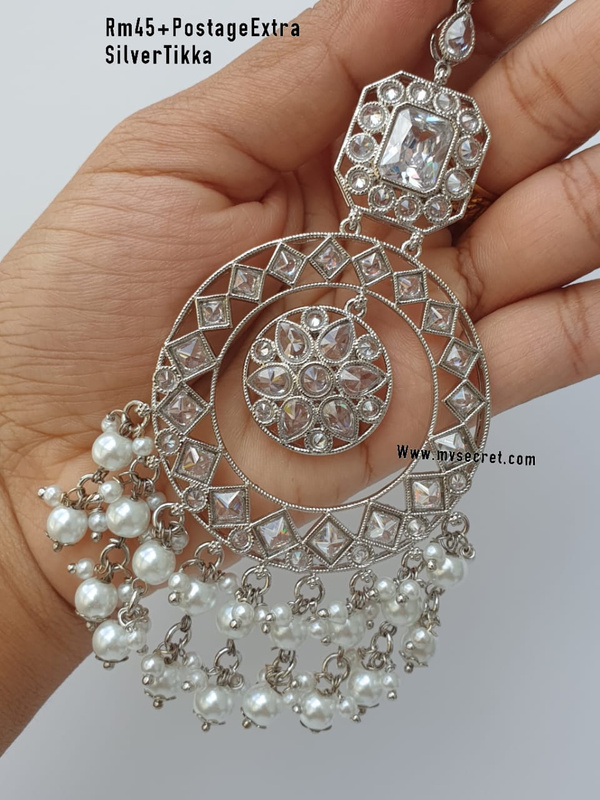 D.NO 019 - SILVER TIKKA - MV SECRET JEWELLERY
