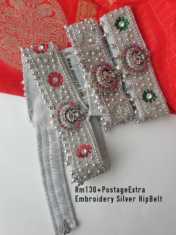 D.NO 055 - SILVER HIP CHAIN - MV SECRET JEWELLERY