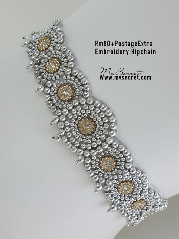 D.NO 057 - SILVER HIP CHAIN - MV SECRET JEWELLERY