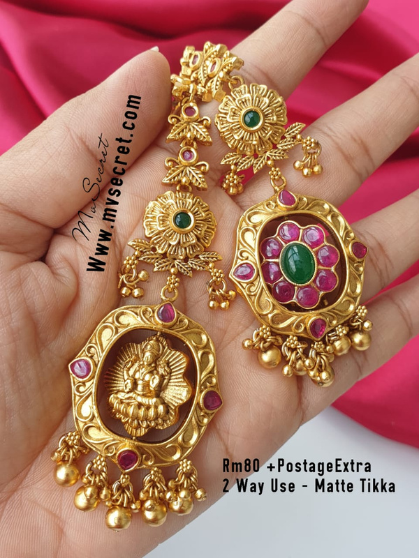 D.NO-252 - MATTE TIKKA (2 WAY USE) - MV SECRET JEWELLERY