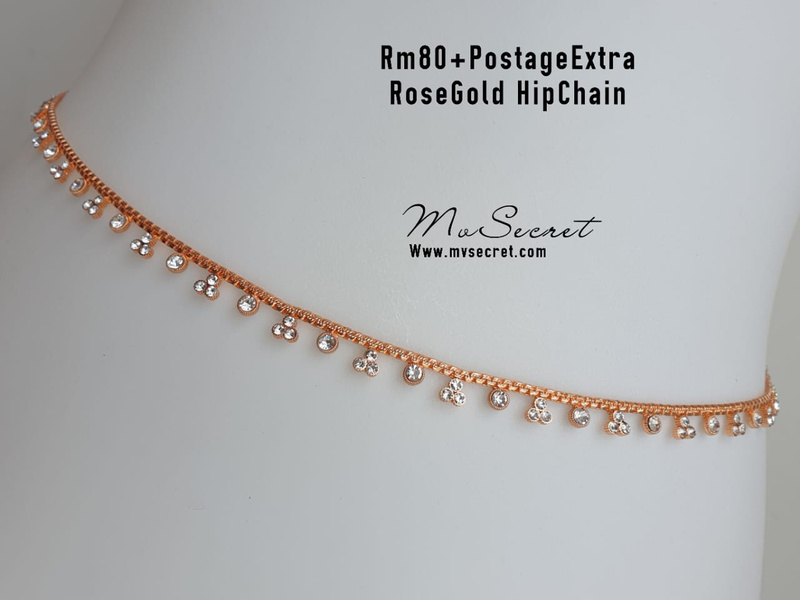 D.NO 051 ROSE GOLD - HIP CHAIN - MV SECRET JEWELLERY
