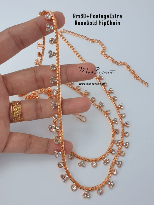 D.NO 051 ROSE GOLD - HIP CHAIN - MV SECRET JEWELLERY