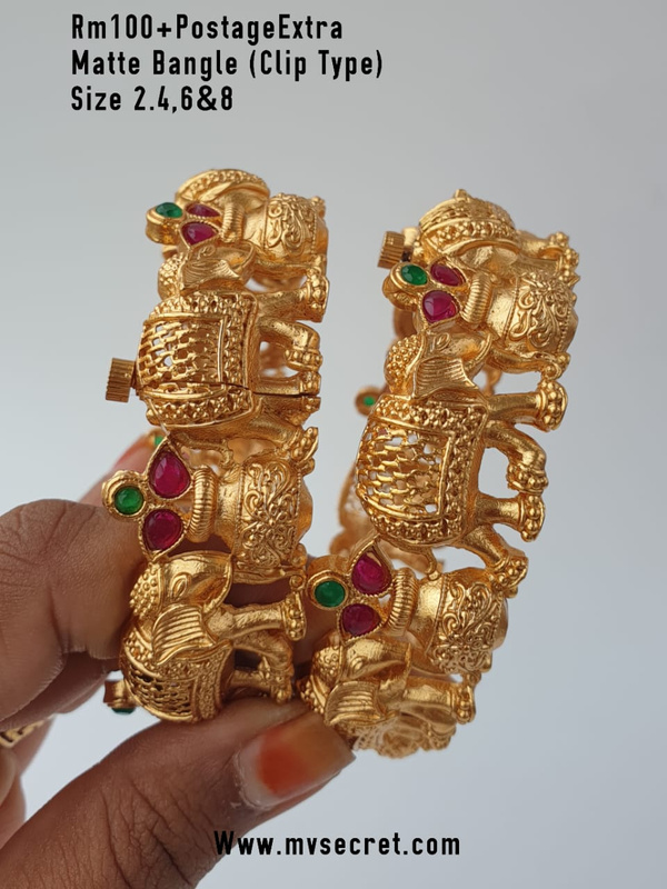 D.NO 082 - MATTE BANGLE (2PCS) - MV SECRET JEWELLERY