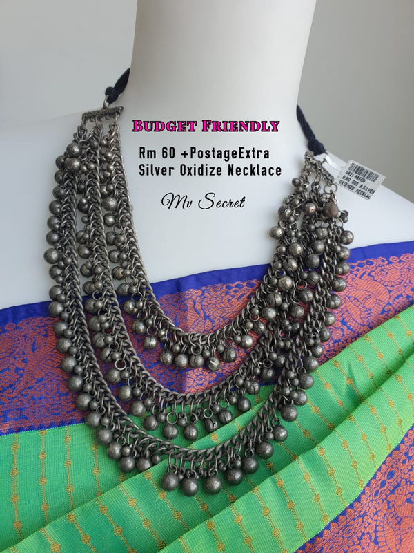 D.NO 127 - OXIDISED NECKLACE (BUDGET FRIENDLY) - MV SECRET JEWELLERY