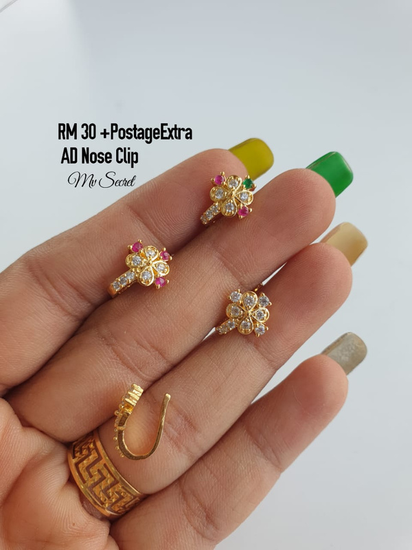 D.NO 160 - AD NOSE PIN - MV SECRET JEWELLERY