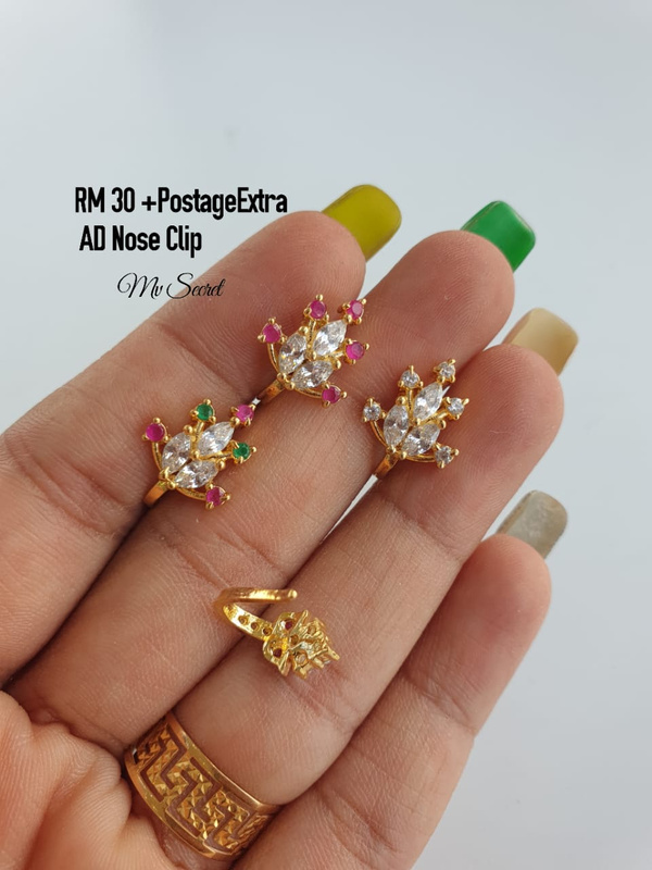 D.NO 163 - AD NOSE PIN - MV SECRET JEWELLERY