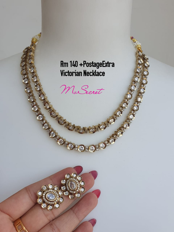 D.NO-958 - VICTORIAN MATTE NECKLACE - MV SECRET JEWELLERY
