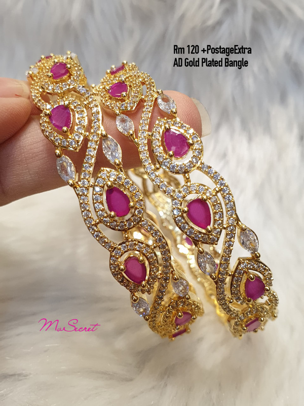 D.NO 126 - AD BANGLE (2 PCS) - MV SECRET JEWELLERY