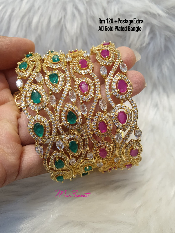 D.NO 126 - AD BANGLE (2 PCS) - MV SECRET JEWELLERY