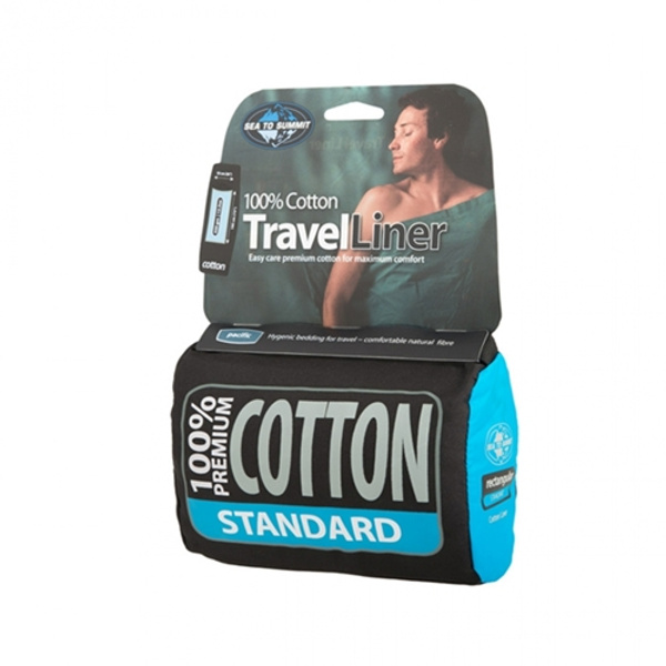 SEATOSUMMIT SleepLiner - Premium Cotton Travel Liner, Sea Foam ...