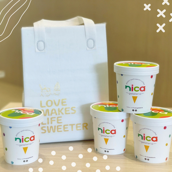 Party Pack Gelato Pints (4 x 400g) - Nica Gelateria
