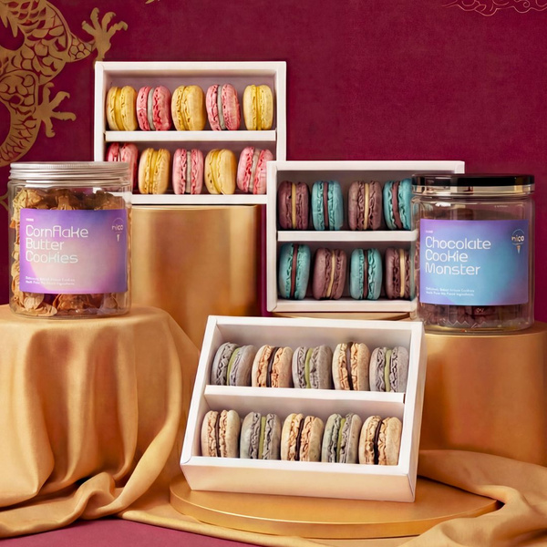 B 龙腾三宝瑞饼礼盒 Triple Treasure Harmony Cookie Bundle - Nica Gelateria