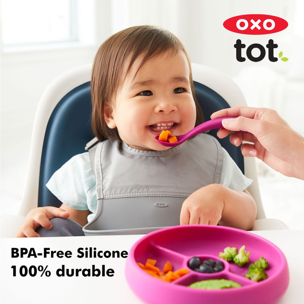 Oxo Tot Silicone Divided Plate - ParenThing