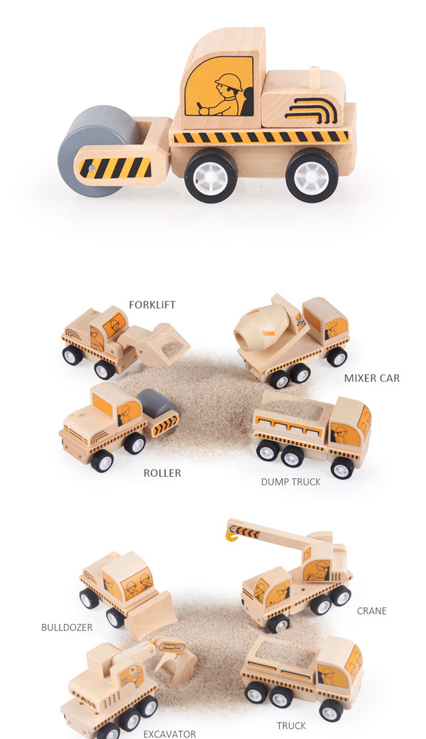 UDEAS Wooden Construction Vehicles - ParenThing
