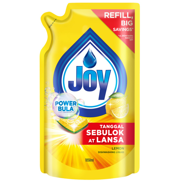 Joy Dishwashing Liquid Lemon 1050ml Refill Pack - ParenThing