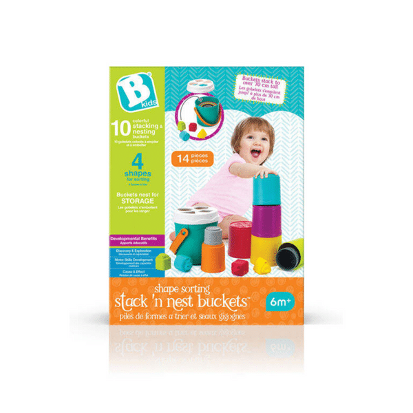 Blue Box Shape Sorting Stack N Nest Buckets - ParenThing