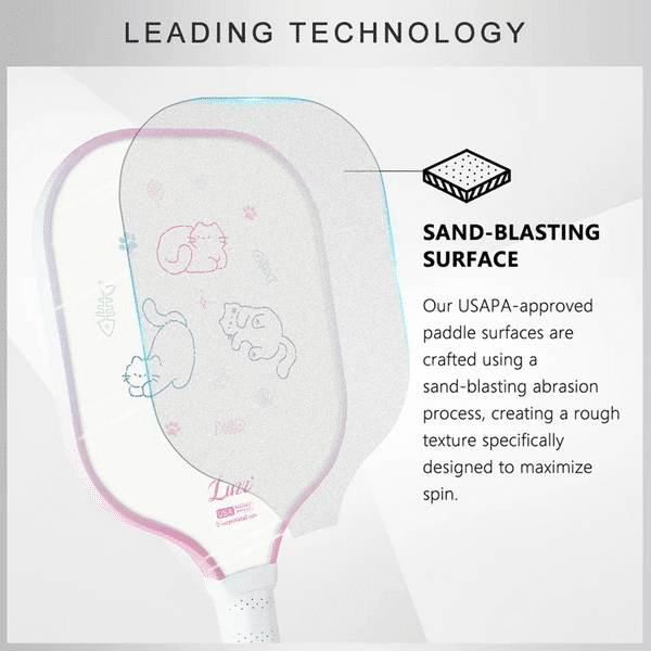 Luzz Pickleball Purr Original Paddle (16mm) T700 Carbon Fiber ...