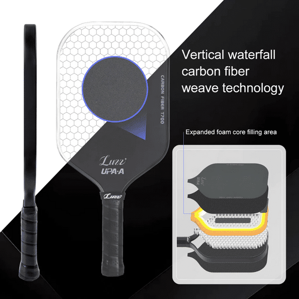 Luzz Pickleball Cannon Paddle T700 Carbon Friction Surface ...