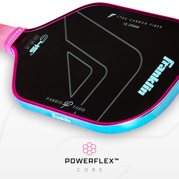 Franklin Parris Todd C45° Carbon Fiber Pickleball Paddle - Pink/Blue ...