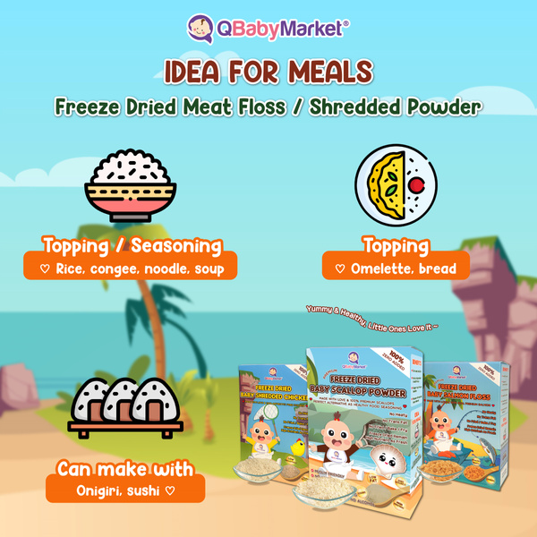 Freeze Dried Baby Shredded Chicken - Q Baby Market