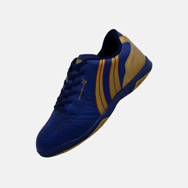 Pan Vigor X Easy Futsal Shoe - Navy - Red-C Sport