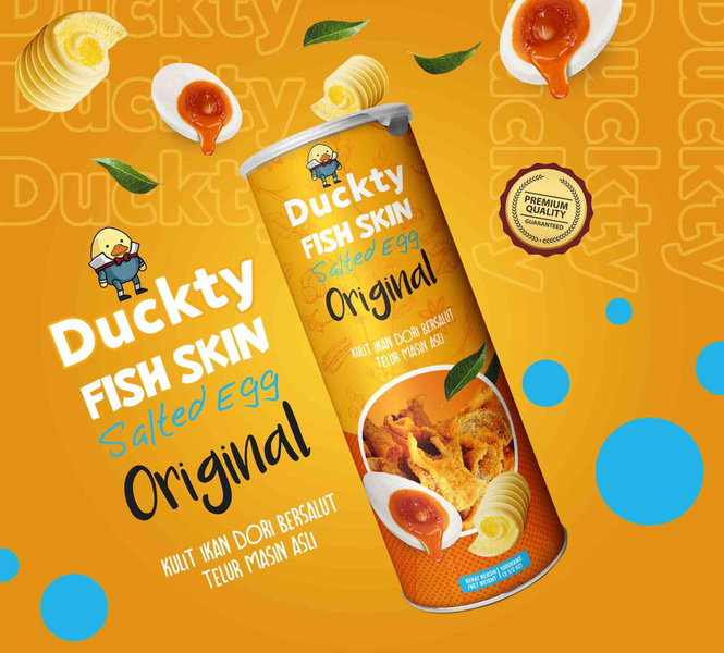 COMBO PROMO DUCKTY FISH SKIN Original & Cheesy Salted Egg - REXTYLE