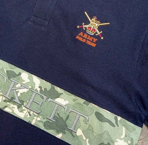 HACKETT LONDON Army Polo Tee Camo - REXTYLE