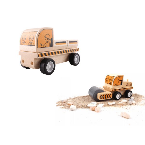 UDEAS Wooden Construction Vehicles - Rooke&Reese