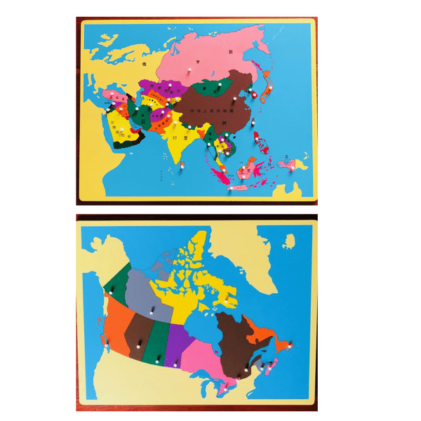 Montessori Puzzle Maps - Rooke&Reese