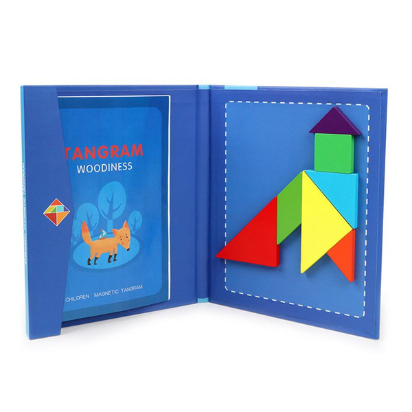 Magnetic Wooden Tangram (Tangram Woodiness) - Rooke&Reese