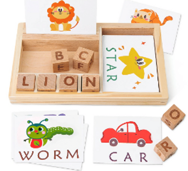 Wooden Spelling Blocks - Rooke&Reese