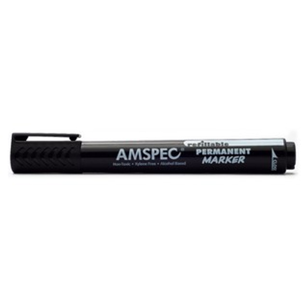 Amspec Permanent Marker Chisel Tip Black - Rooke&Reese