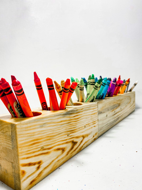 Wooden Crayon Holder/Organizer - Rooke&Reese