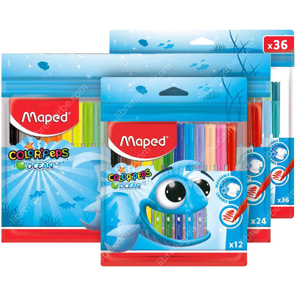 Maped Color'Peps Ocean Pens with Plastic Pouch - Rooke&Reese