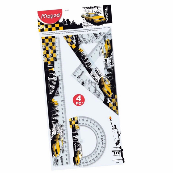 Maped Tatoo Teen Drafting Kit 4 Pieces - Rooke&Reese