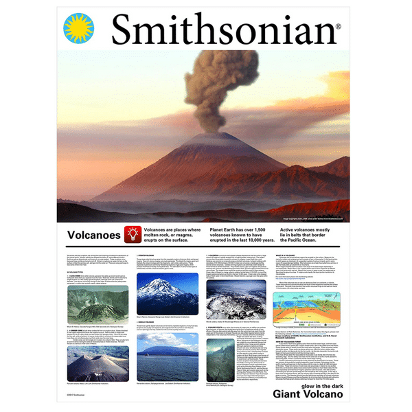 Smithsonian Glow In The Dark Giant Volcano - Rooke&Reese