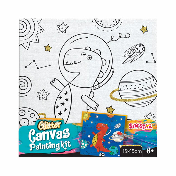 Sew-Star Glitter Canvas Painting Kit - Rooke&Reese