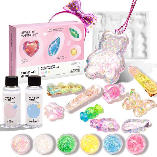 Mirola Kids Radiant Craft Resin Jewelry Lab Kit - Rooke&Reese