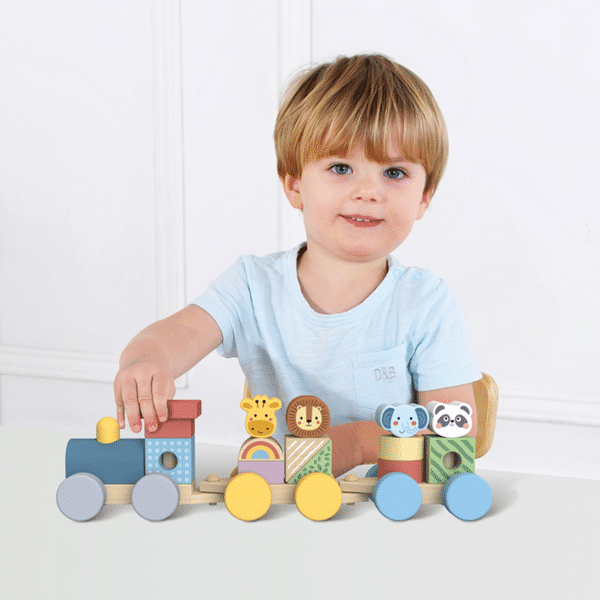 Tooky Toy Stacking Train- Animals - Rooke&Reese