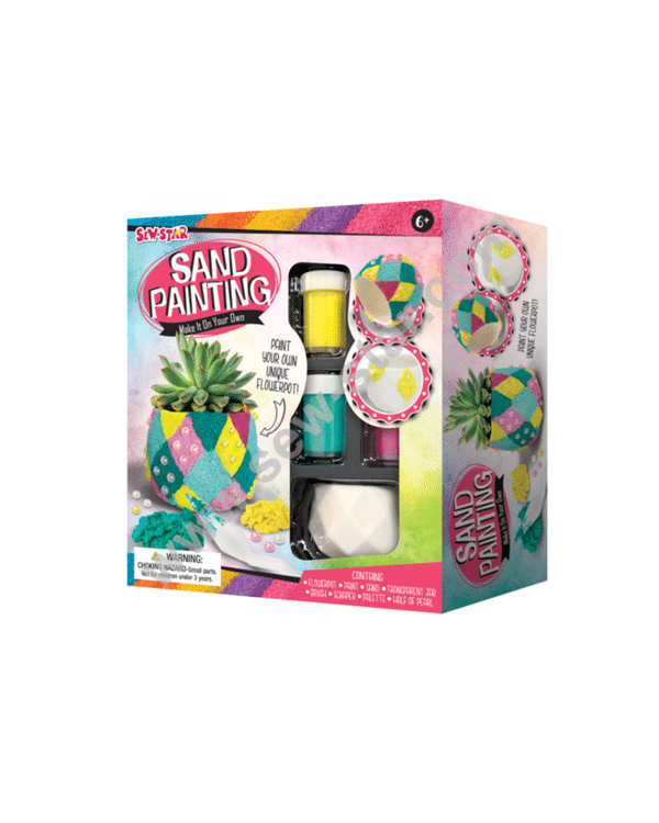 Sew-Star Sand Painting Flower Pot - Rooke&Reese