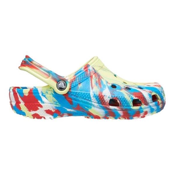 Crocs Classic Marbled Clog Sulphur/Multi (206867-75V) - Solefied