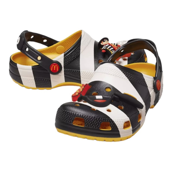 Crocs x McDo Classic Clog Hamburglar Black/White (209393-066) - Solefied