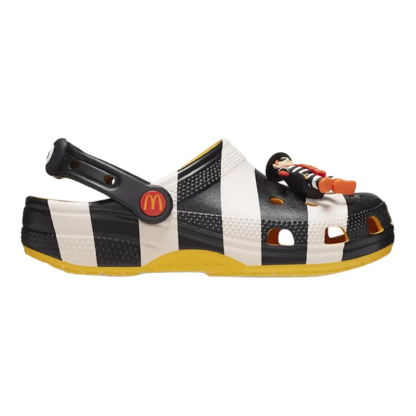 Crocs x McDo Classic Clog Hamburglar Black/White (209393-066) - Solefied