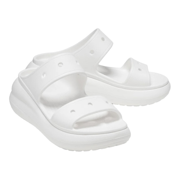Crocs Classic Crush Sandal White (207670-100) - Solefied