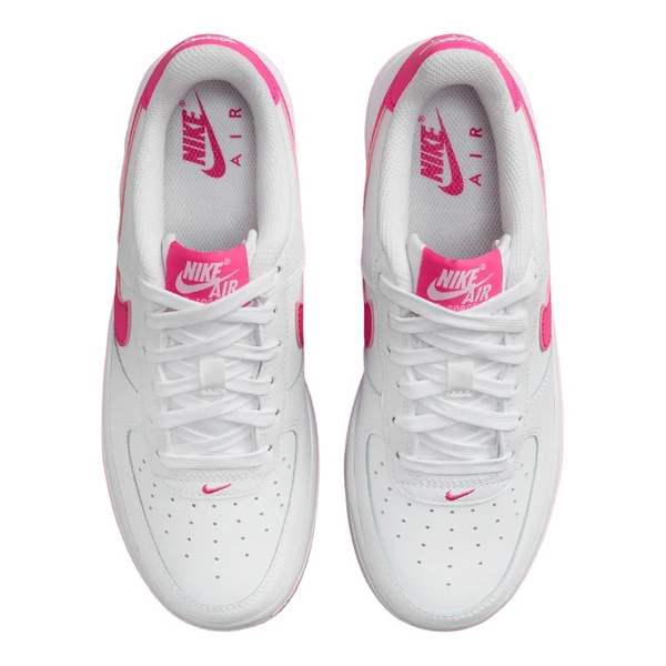 Nike Air Force 1 (GS) White/Laser Fuchsia (FV5948 102) - Solefied