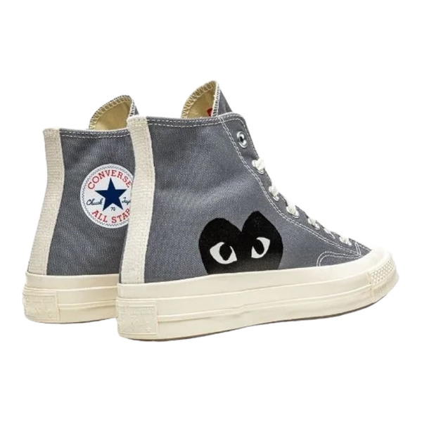 Converse Chuck 70 CDG HI Steel Gray/Egret/Black (171847C) - Solefied