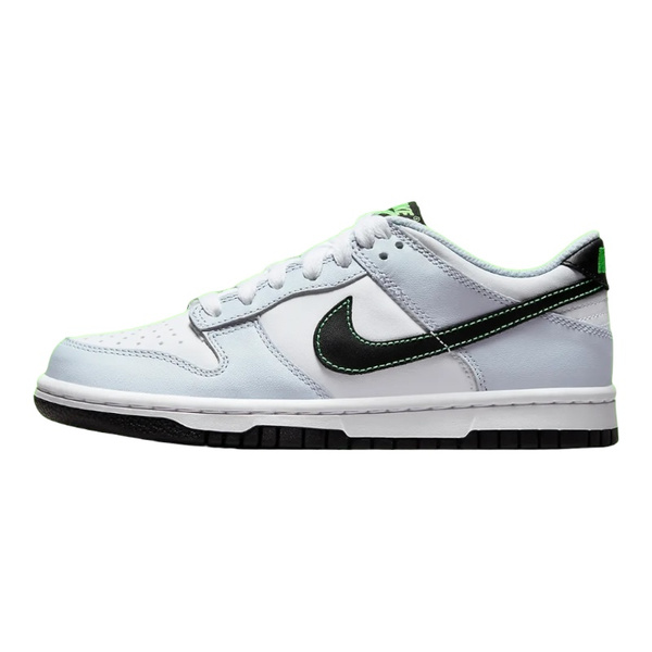 Nike Dunk Low (GS) White/Black-Football Grey (FB9109 107) - Solefied