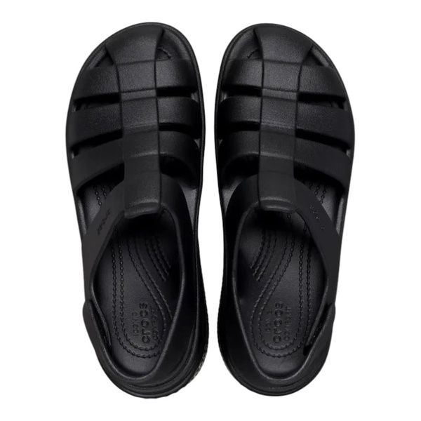 Crocs Stomp Fisherman Sandal Black (209938-001) - Solefied