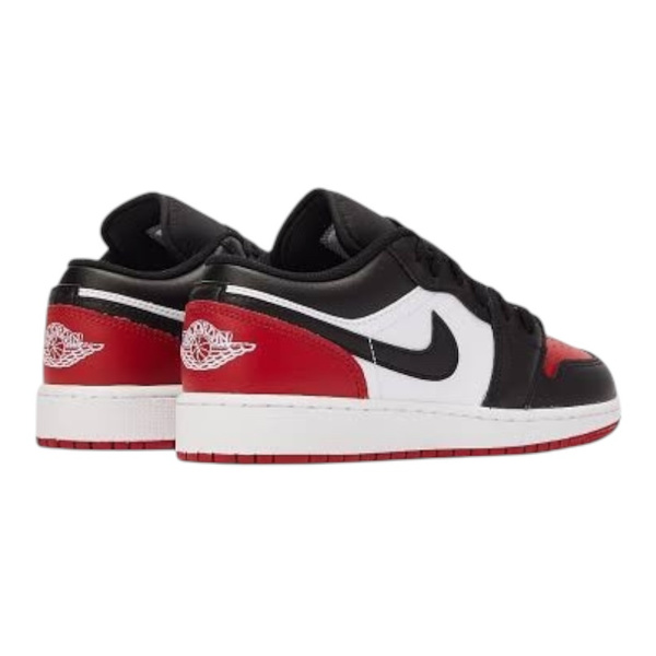 AIR Jordan 1 Low (GS) White/Black-Varsity Red-White (553560 161) - Solefied