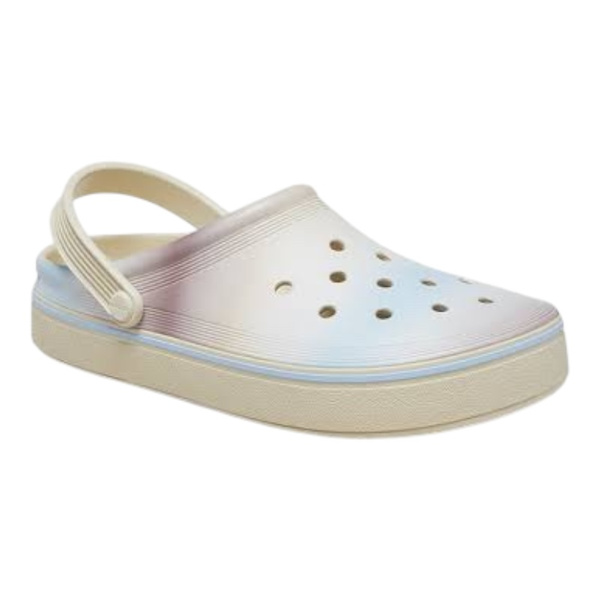 Crocs Off Court Color Dip Clog Bone/Multi (208984-2Y3) - Solefied